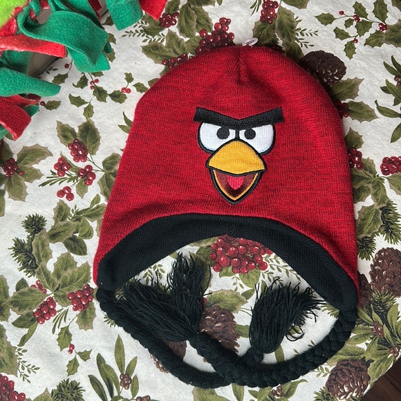 angry birds | Accessories | Angry Birds Reversible Beanie With Ear ...